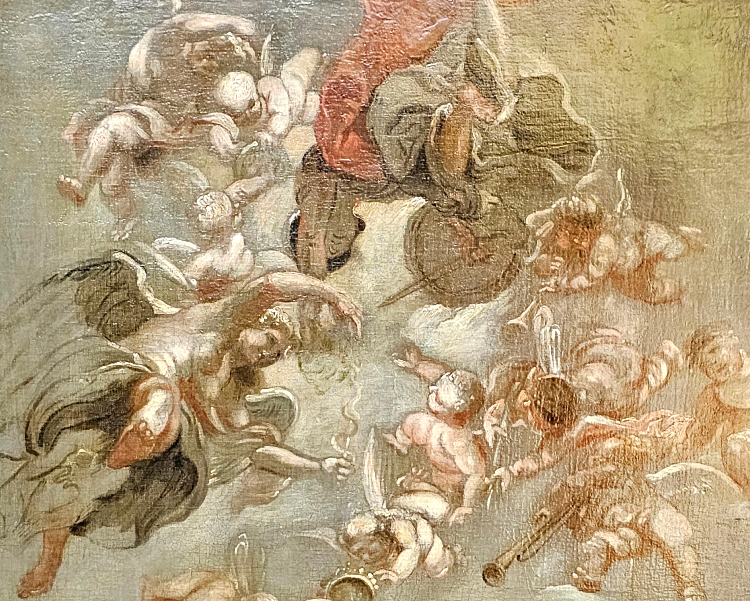 The Apotheosis of James I - Religious art 18th century Old Master oil ...