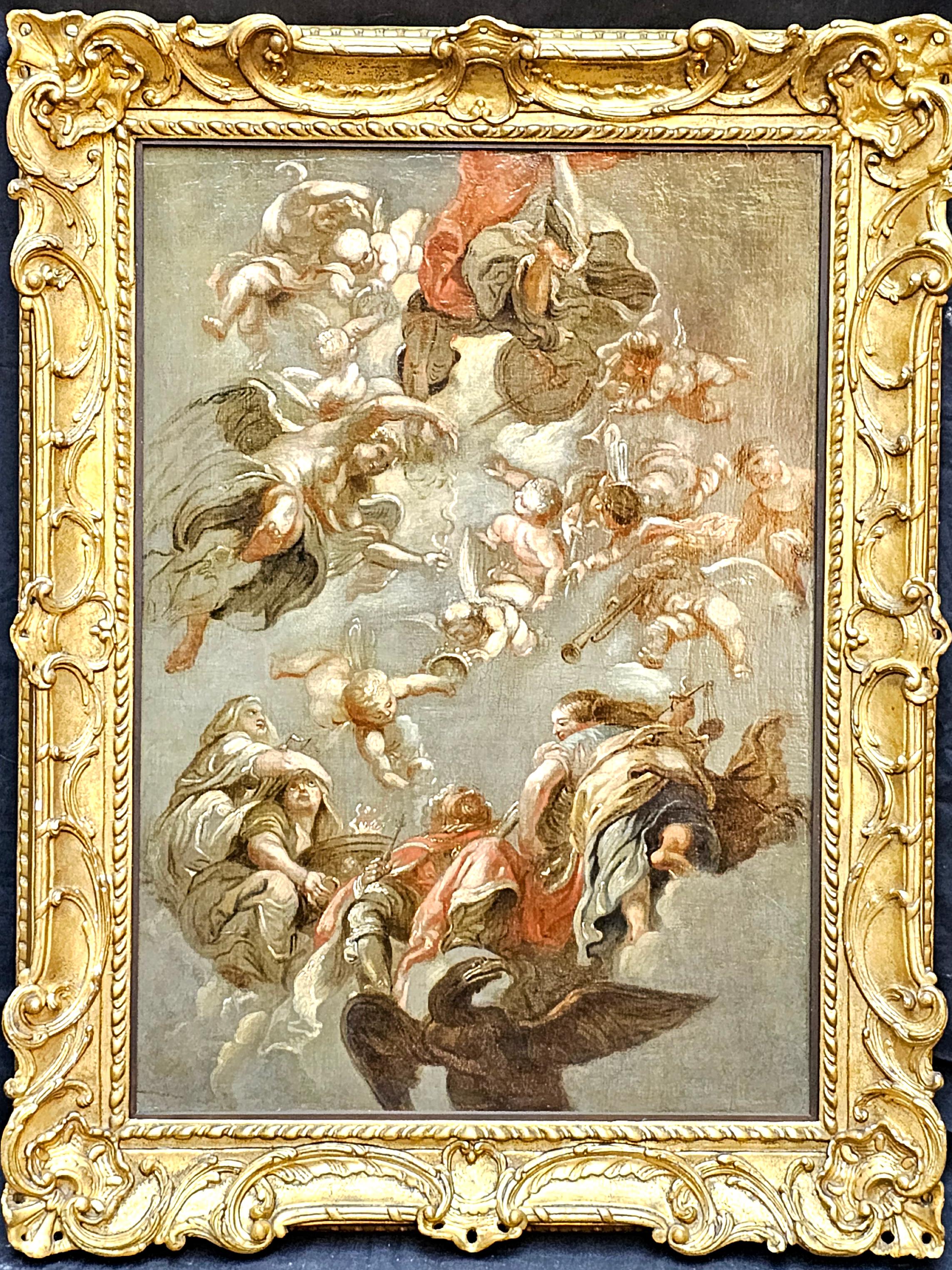 The Apotheosis of James I - Religious art 18th century Old Master oil ...