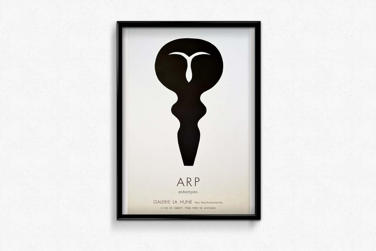 Jean Arp - Circa 1960 Original poster for the Exhibition of Hans Arp ...