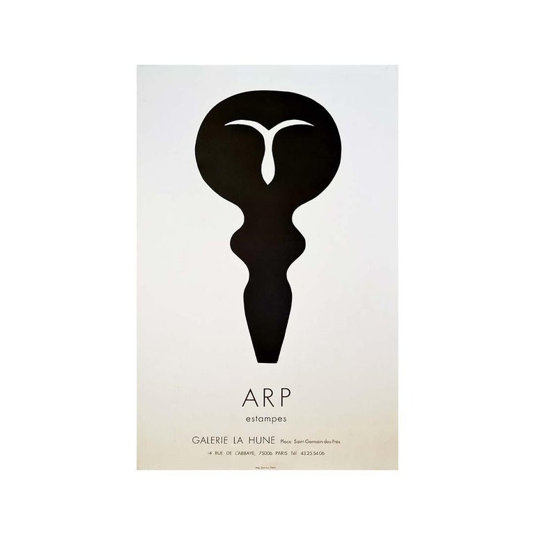 Jean Arp - Circa 1960 Original poster for the Exhibition of Hans Arp ...