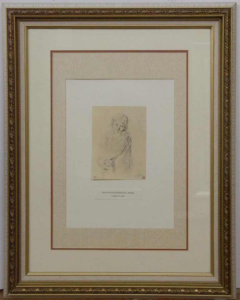 Jean-Auguste-Dominique Ingres - Framed Etching Print by Jean-Auguste ...