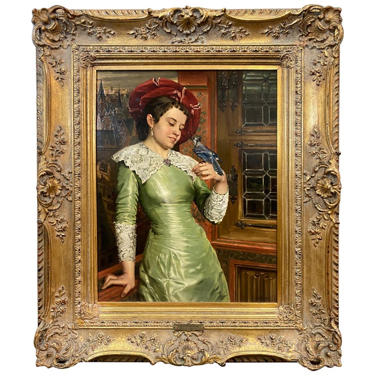 Jean Baptiste Anthony Oil on Panel, Signed J. Anthony l/r For Sale at ...