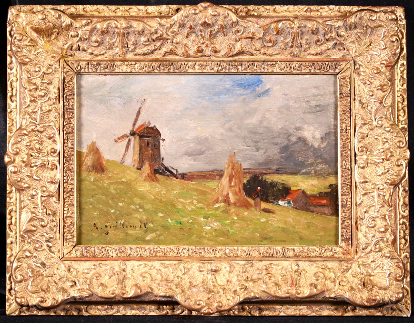 Carl Peter Burnitz - Field with Two Farmers For Sale at 1stDibs