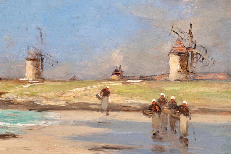 Jean-Baptiste-Antoine Guillemet - Windmills in Normandy - Impressionist ...