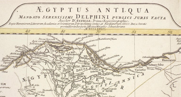 1784 Map of Egypt For Sale at 1stDibs