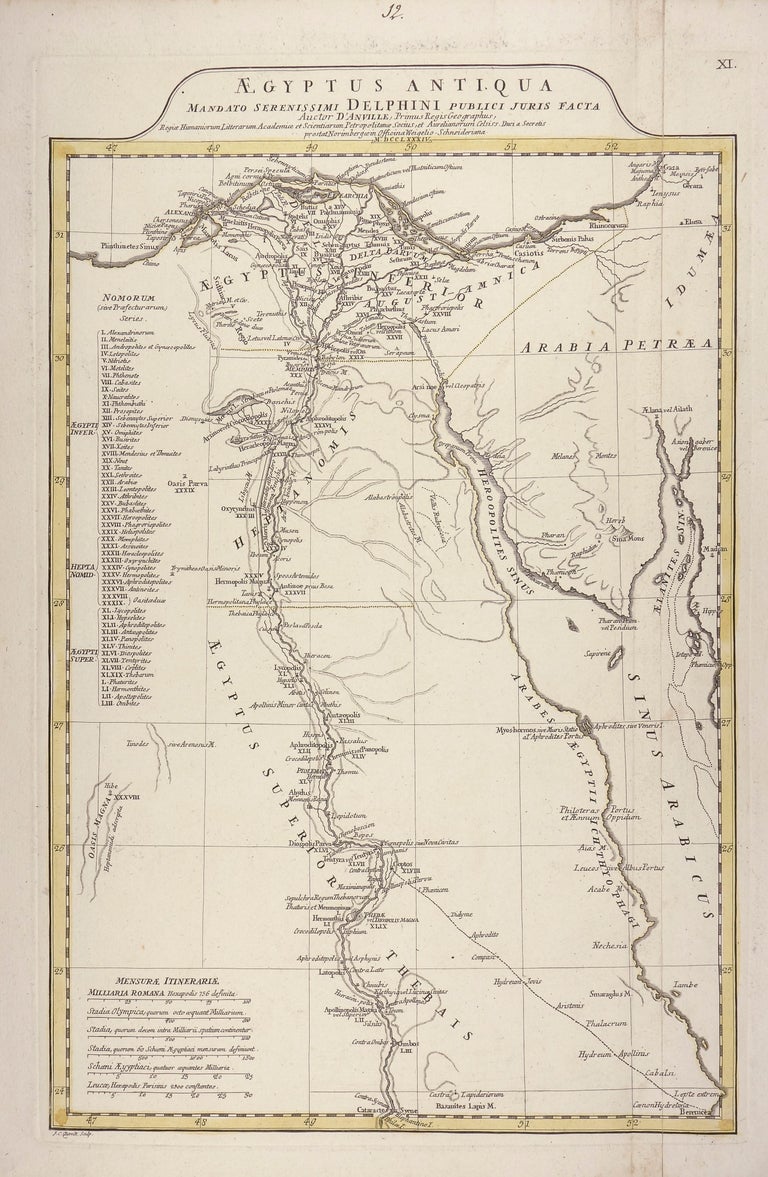 1784 Map of Egypt For Sale at 1stDibs