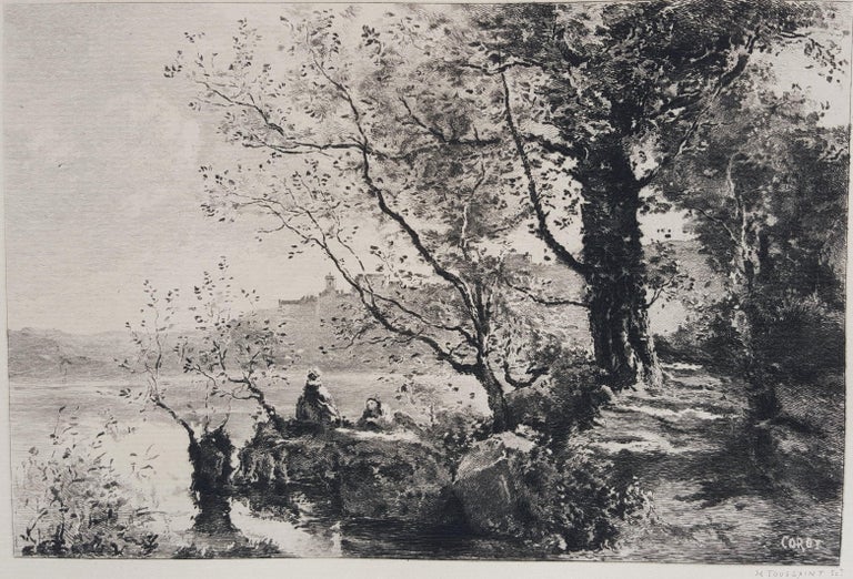 Jean-Baptiste-Camille Corot - Garda Lake at 1stDibs | camille corot ...