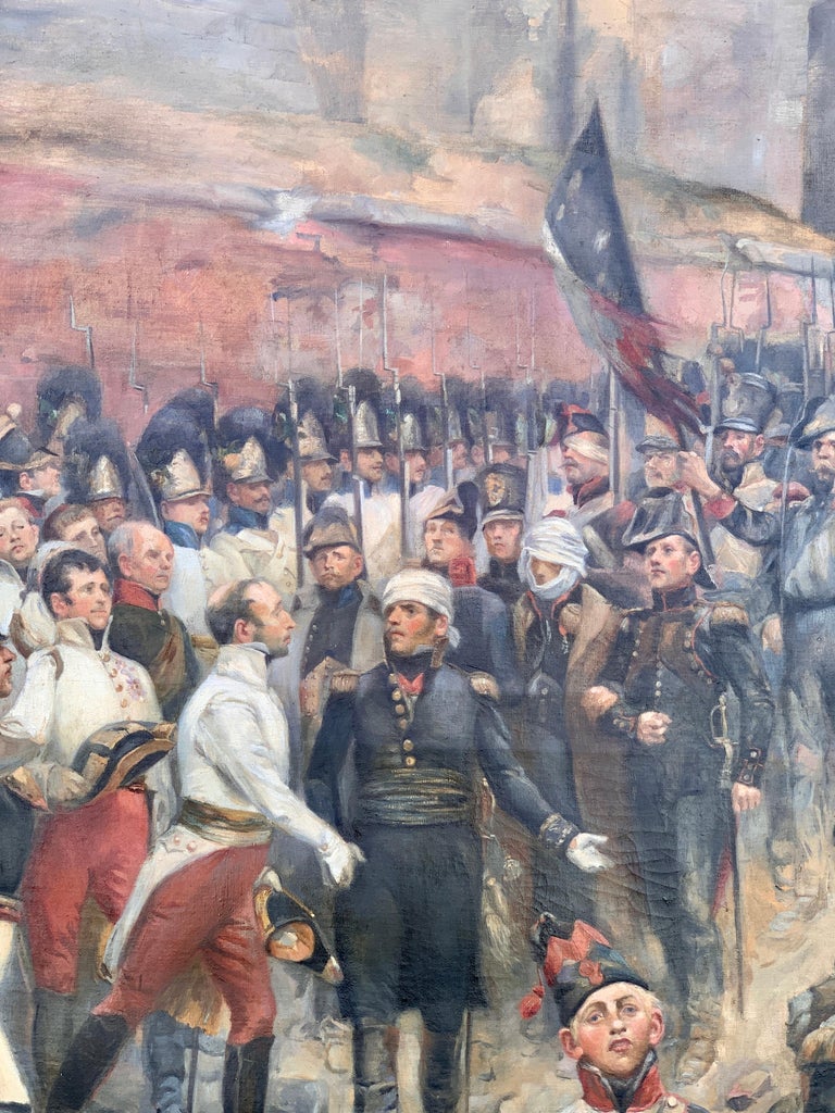 19th century French, Surrender of the French at Huningen Fort to the ...