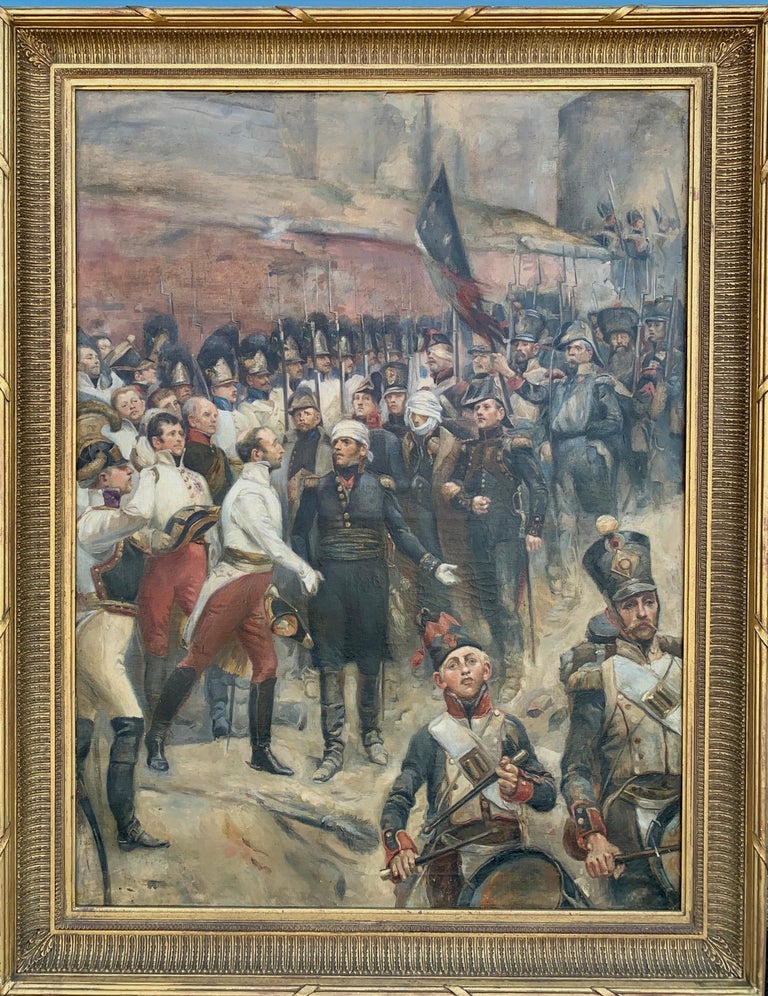 19th century French, Surrender of the French at Huningen Fort to the ...