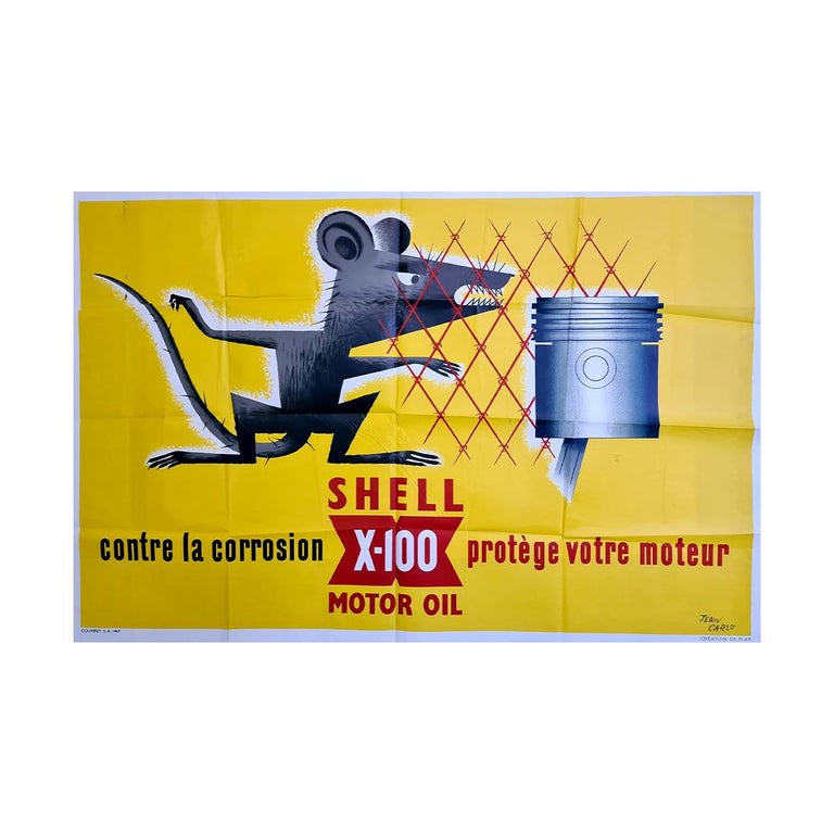 Jean Carlu - 50s original poster by Jean Carlu for Shell - Advertising ...