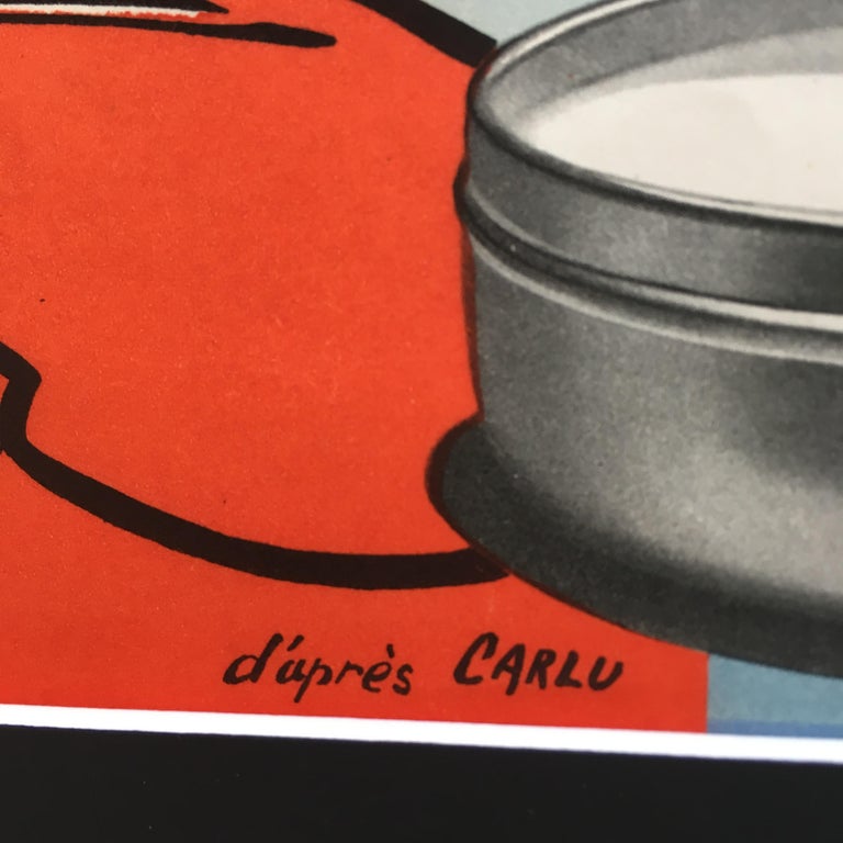Jean Carlu - Vintage French Shaving Cream Advertisement Poster 'Mon ...