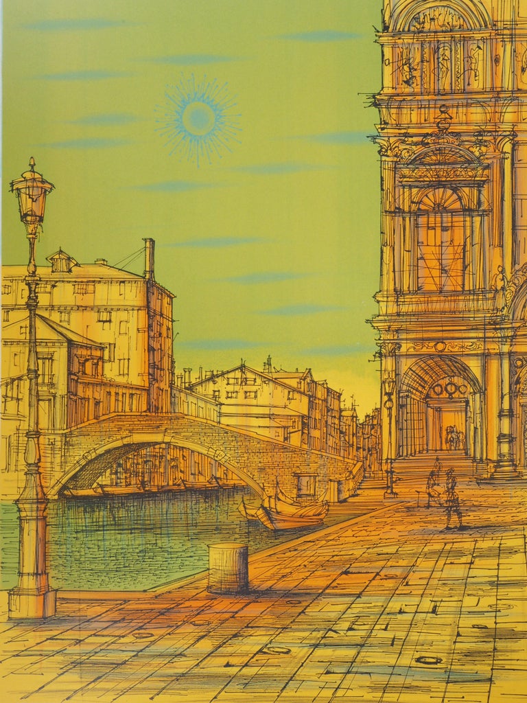 Jean Carzou - Italy : Venice - Original Lithograph Handsigned and ...