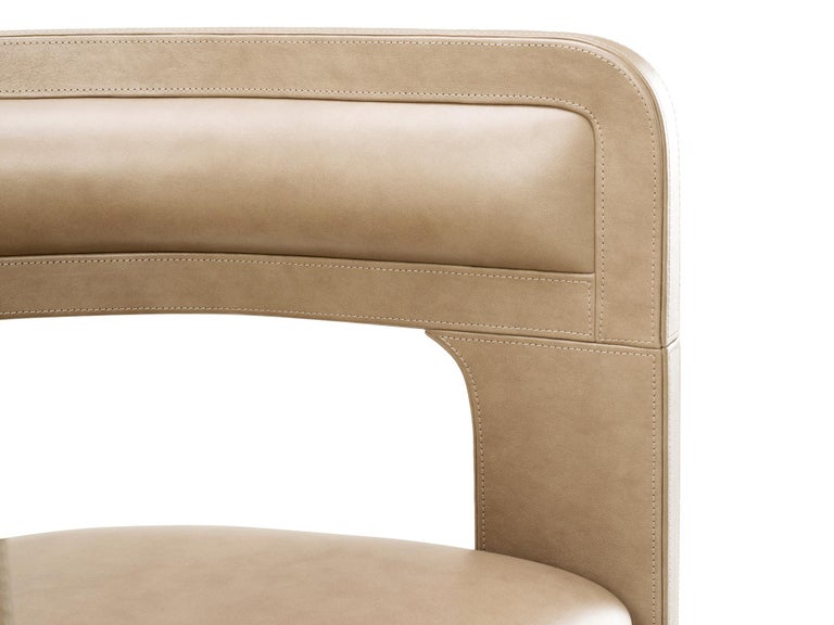Jean Chair, Wrapped in Leather For Sale at 1stDibs