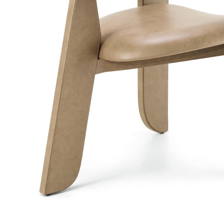 Jean Chair, Wrapped in Leather For Sale at 1stDibs