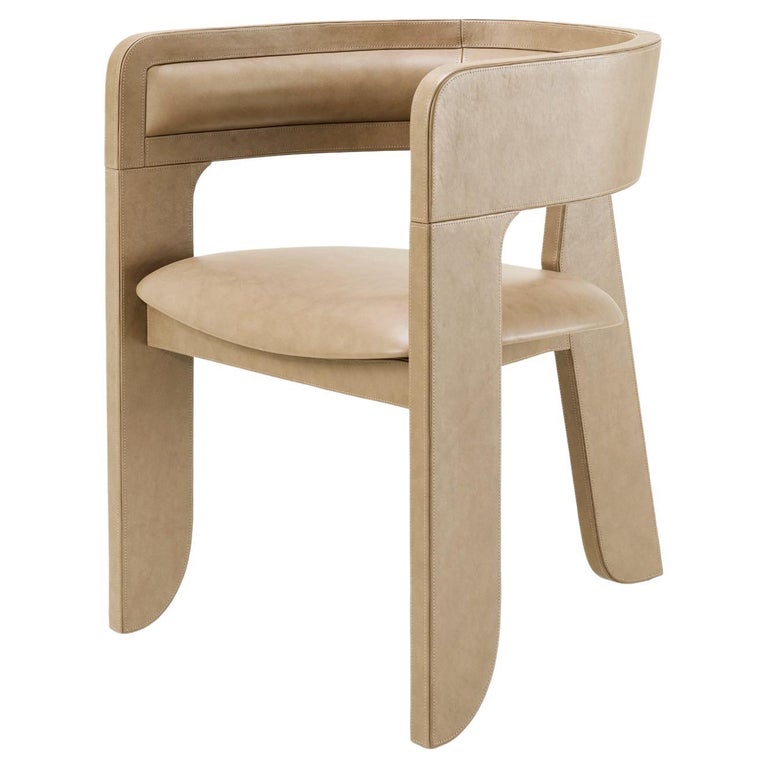 Jean Chair, Wrapped in Leather For Sale at 1stDibs