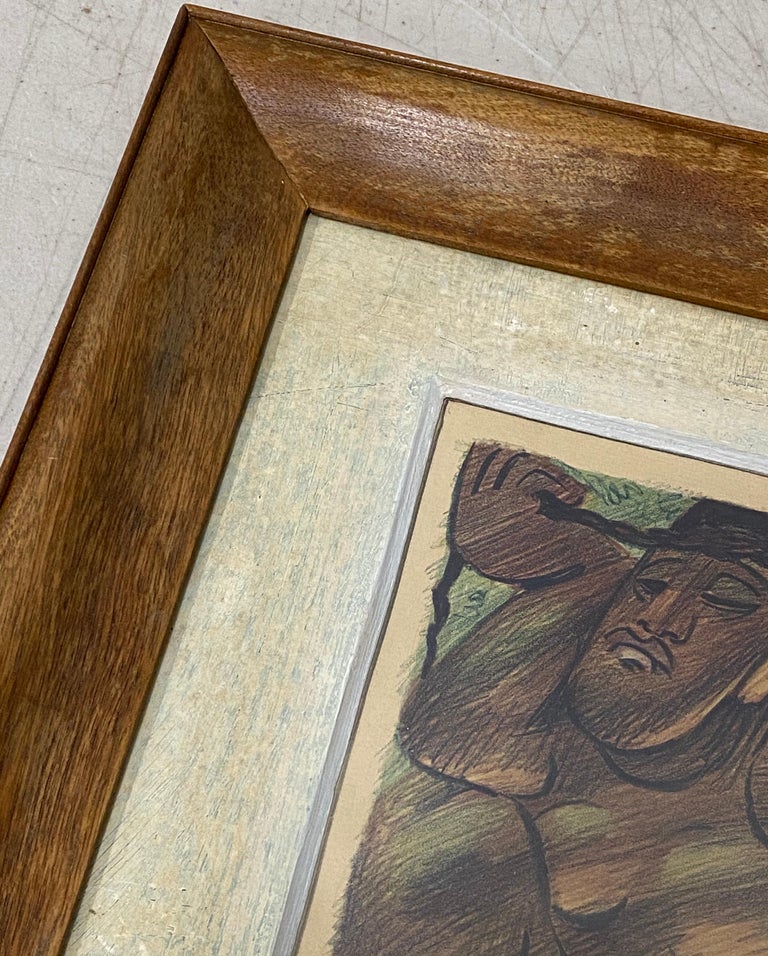 Jean Charlot - Jean Charlot "Idol" Framed Lithograph C.1933 at 1stDibs
