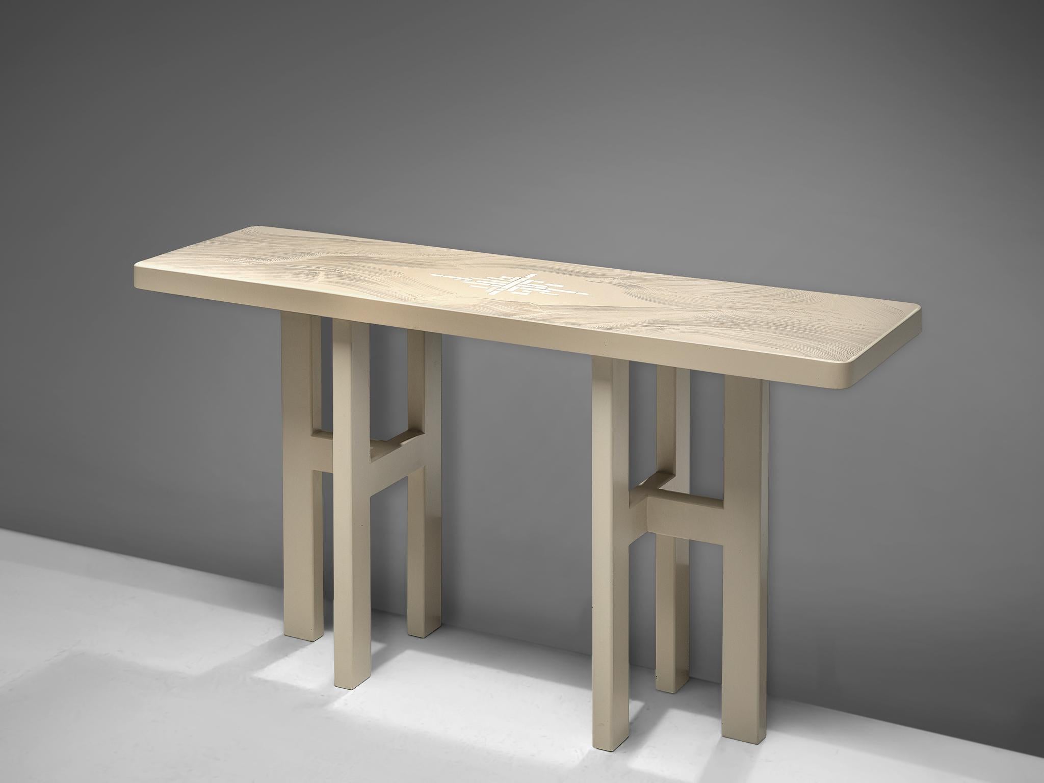 Jean Claude Dresse Console in White Resin For Sale at 1stDibs | claude ...