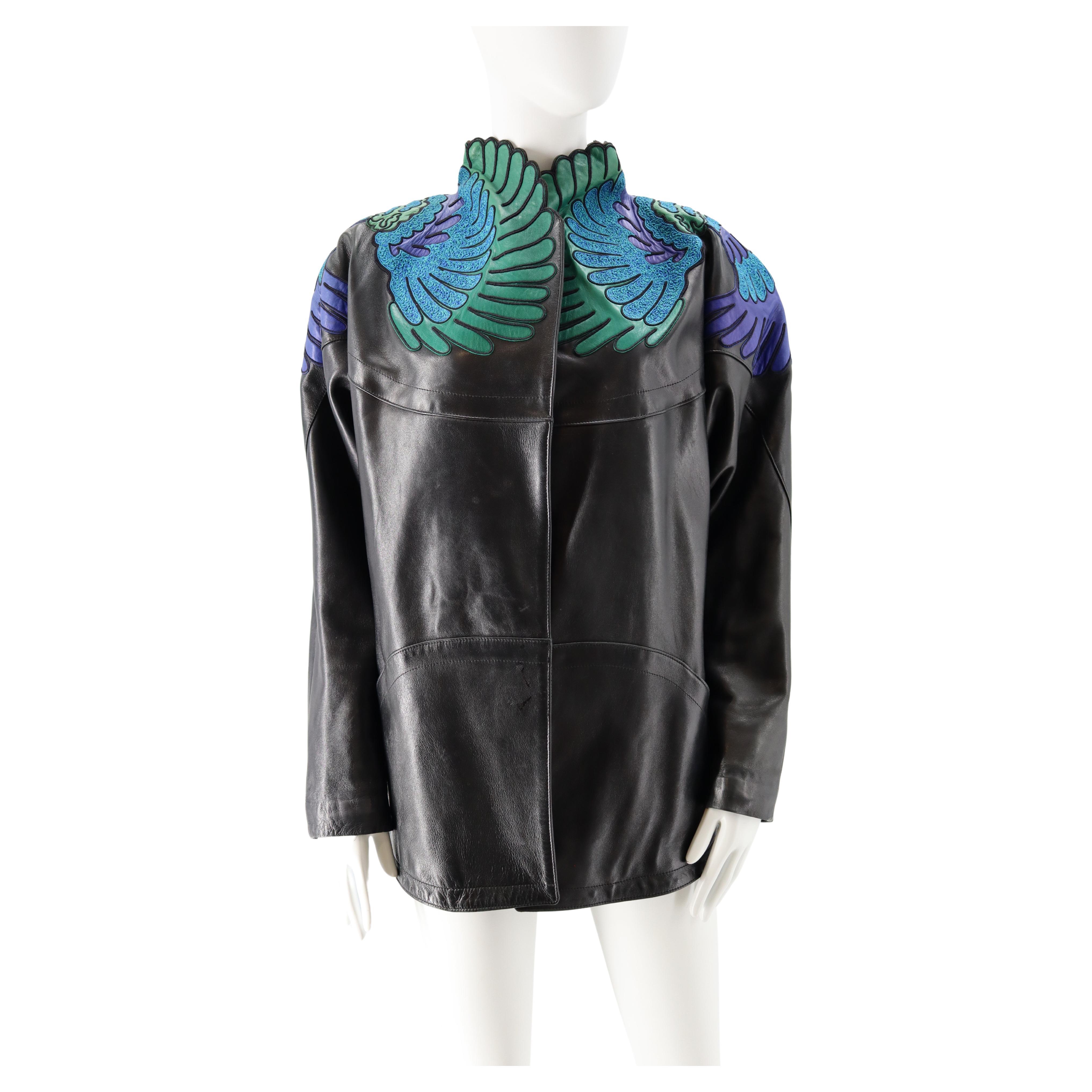 JITROIS 2000s Black Quilted Leather Jacket by Jean-Claude Jitros For ...