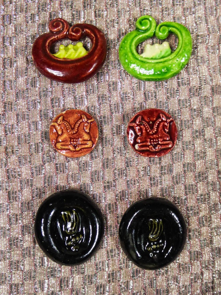 42 Ceramic Buttons Possibly Jean Clément for Elsa Schiaparelli Circa ...