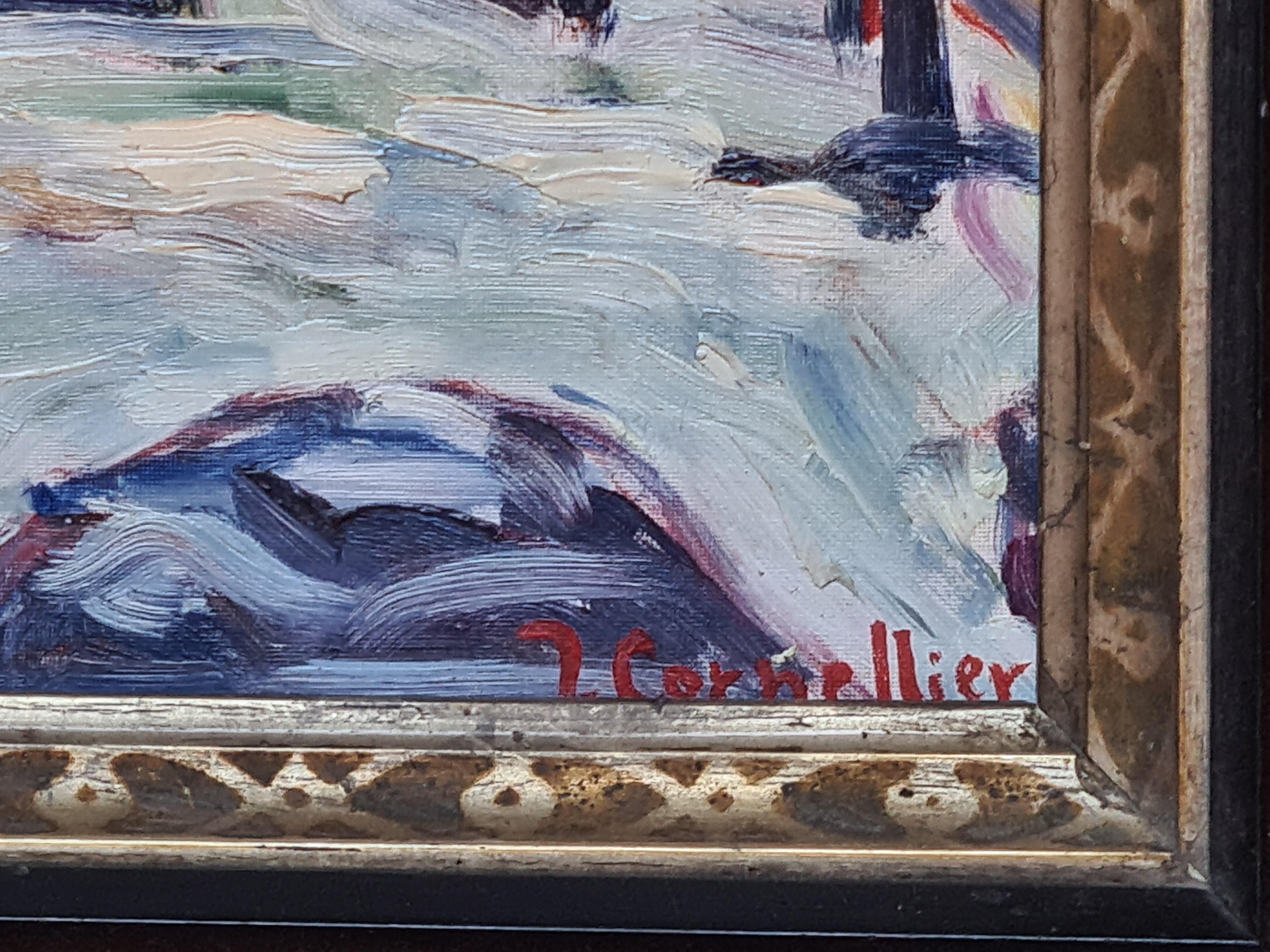 Jean Cornellier - A River Runs Throught It, French Fauvist Riverscape ...