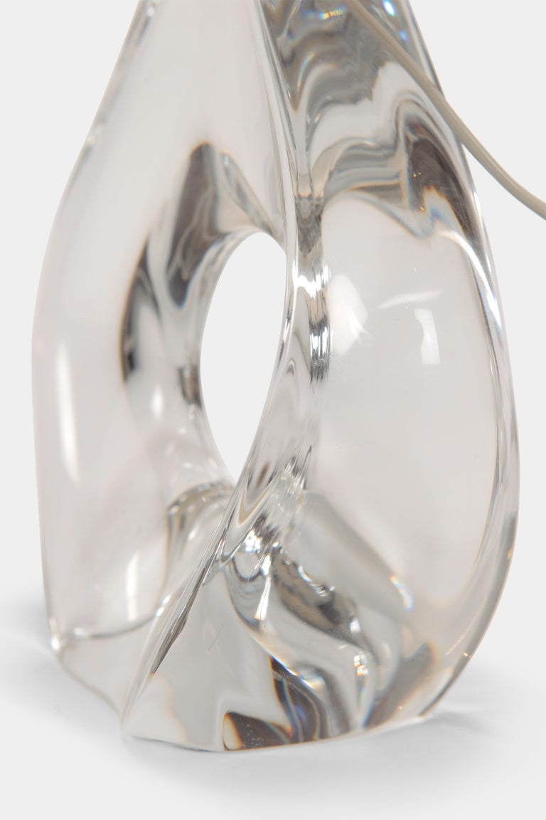 Jean Daum Crystal Table Lamp, 1960s For Sale at 1stDibs