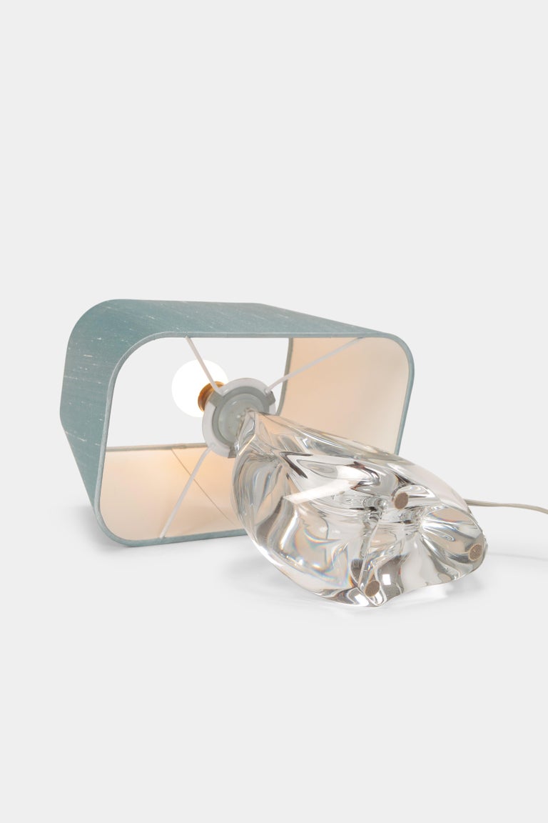 Jean Daum Crystal Table Lamp, 1960s For Sale at 1stDibs