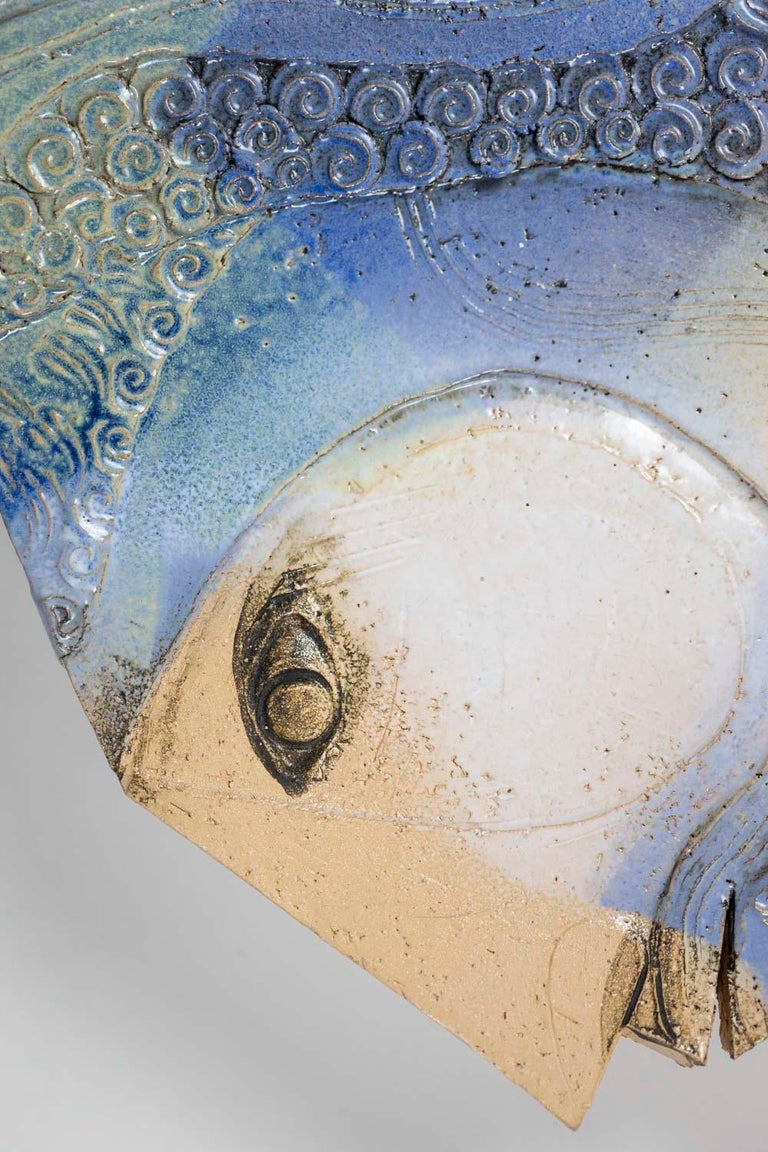 Jean Derval, Low relief sculpture in ceramic, year 2004 For Sale at 1stDibs