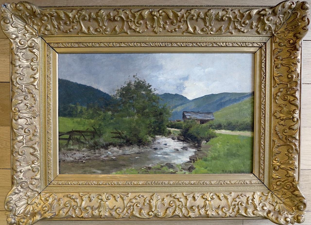 Jean Desbrosses - Vista del Valle de Abondance, Suiza en venta en 1stDibs
