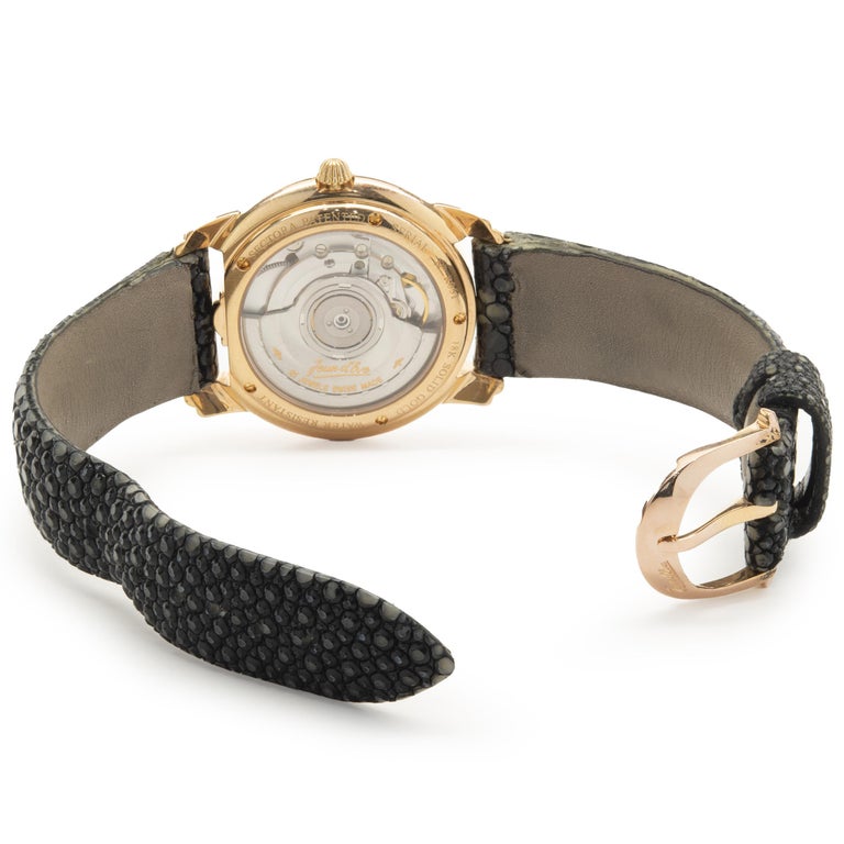 Jean D’eve 18 Karat Yellow Gold Retrograde Vectra at 1stDibs
