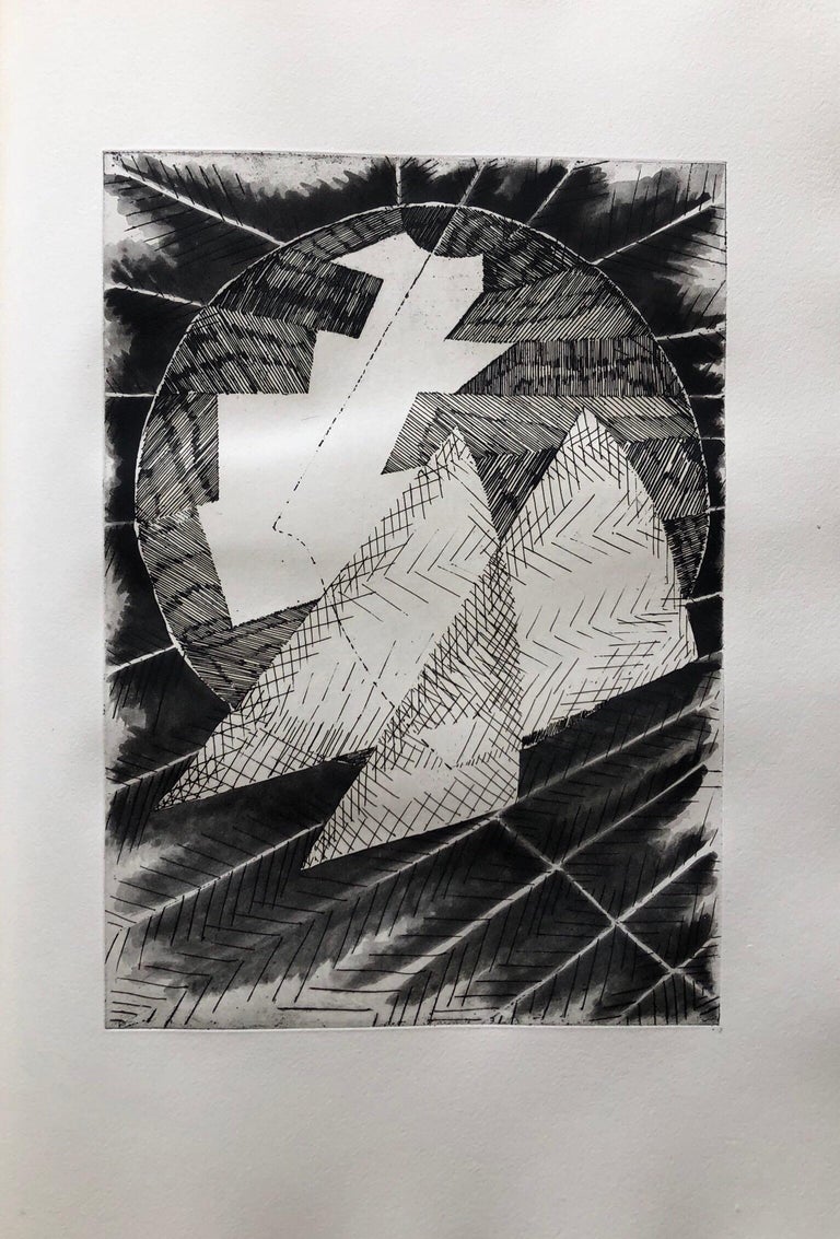 Jean Deyrolle - French Avant Garde Bold Abstract Geometric Aquatint ...