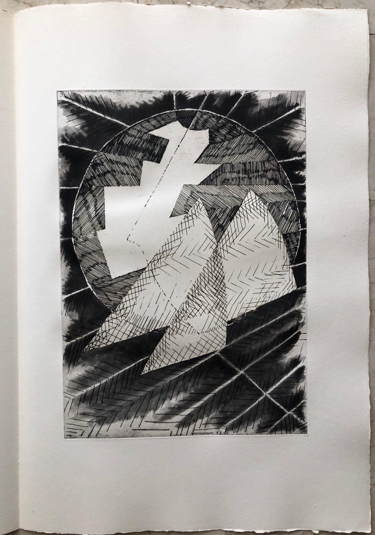 Jean Deyrolle - French Avant Garde Bold Abstract Geometric Aquatint ...