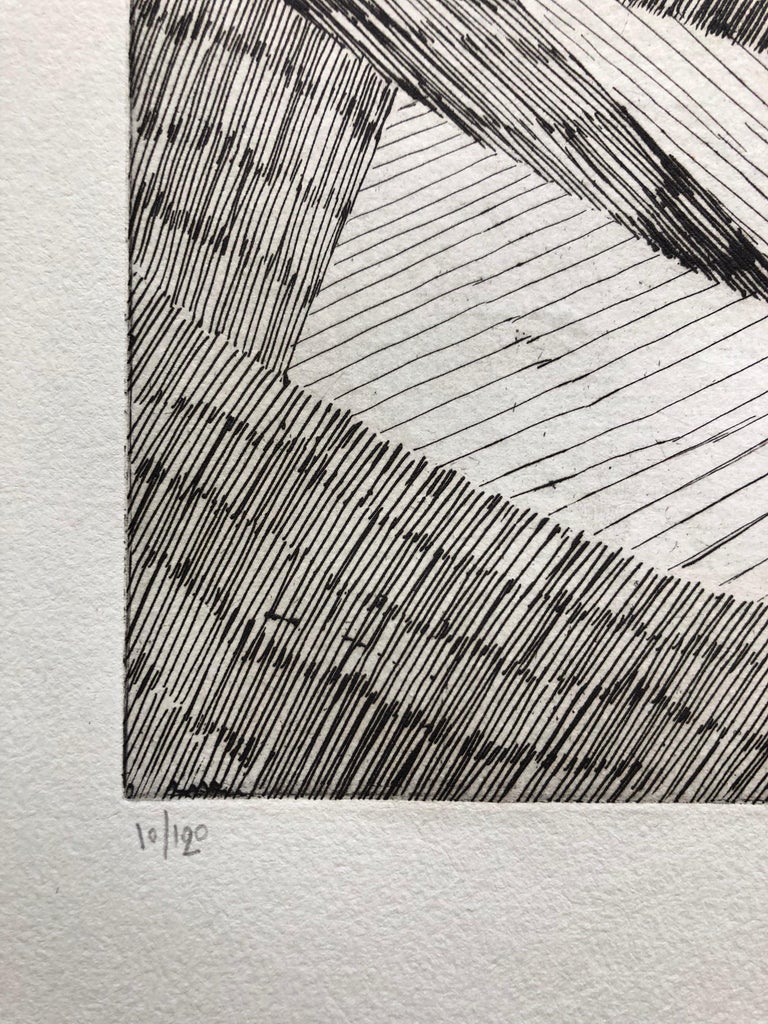 Jean Deyrolle - French Avant Garde Bold Abstract Geometric Aquatint ...