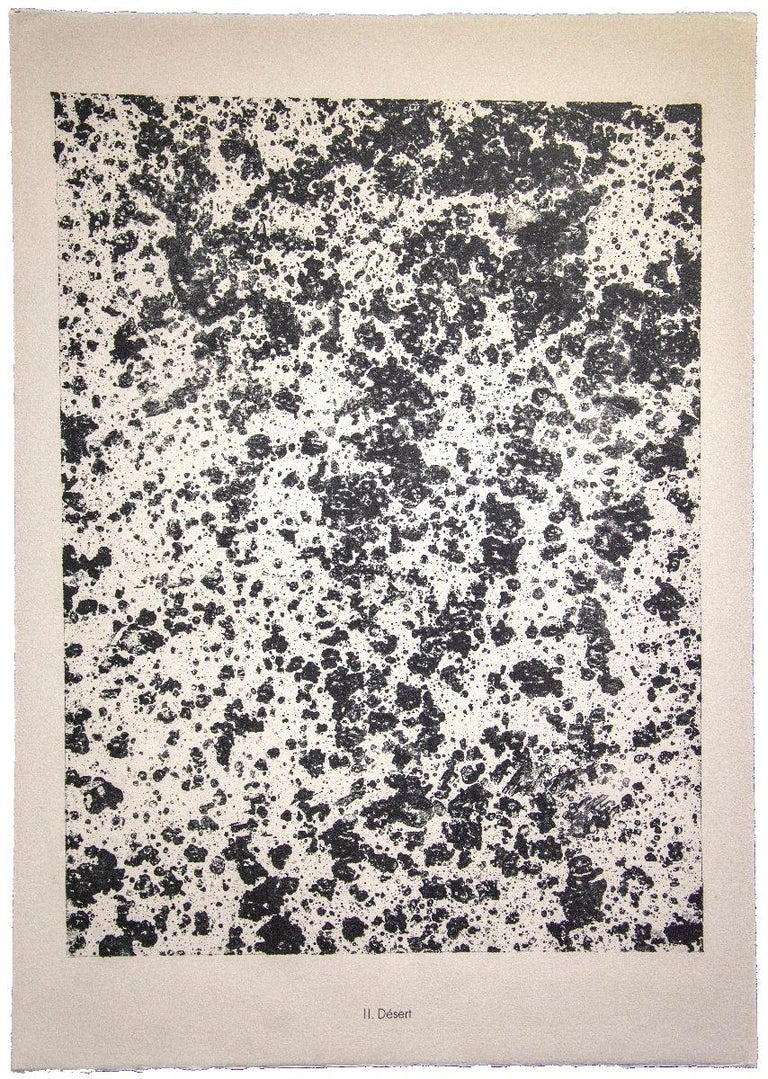 Jean Dubuffet - Désert - Du Théâtre de la Terre - Lithographie ...