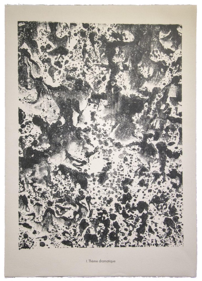 Jean Dubuffet - Theme Dramatique - Original Lithograph by Jean Dubuffet ...