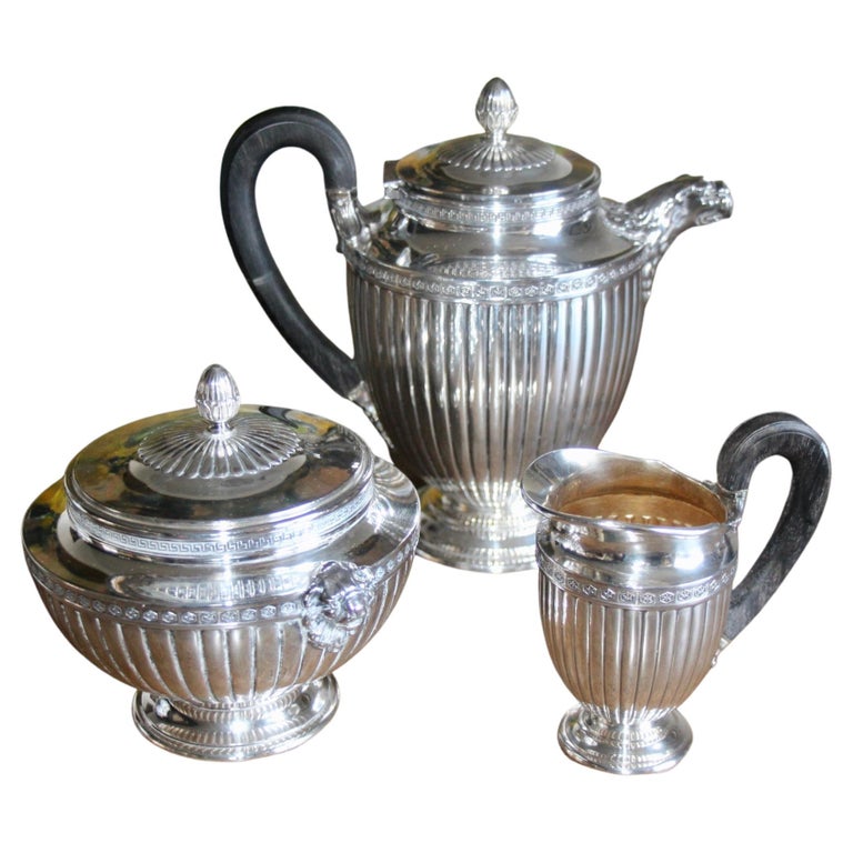 Jean E. Puiforcat Silver Timeless Set for Tea and Coffee in ...