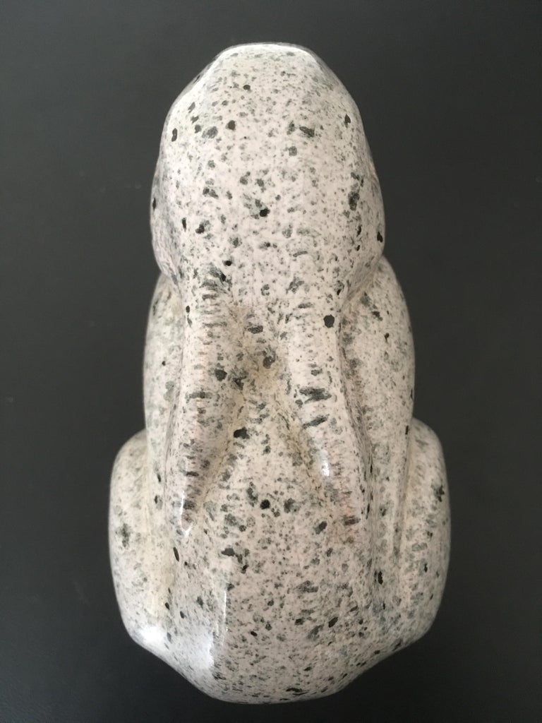 Jean et Joel Martel Signed Grey Ceramic Rabbit, Cubist Sculpture ...
