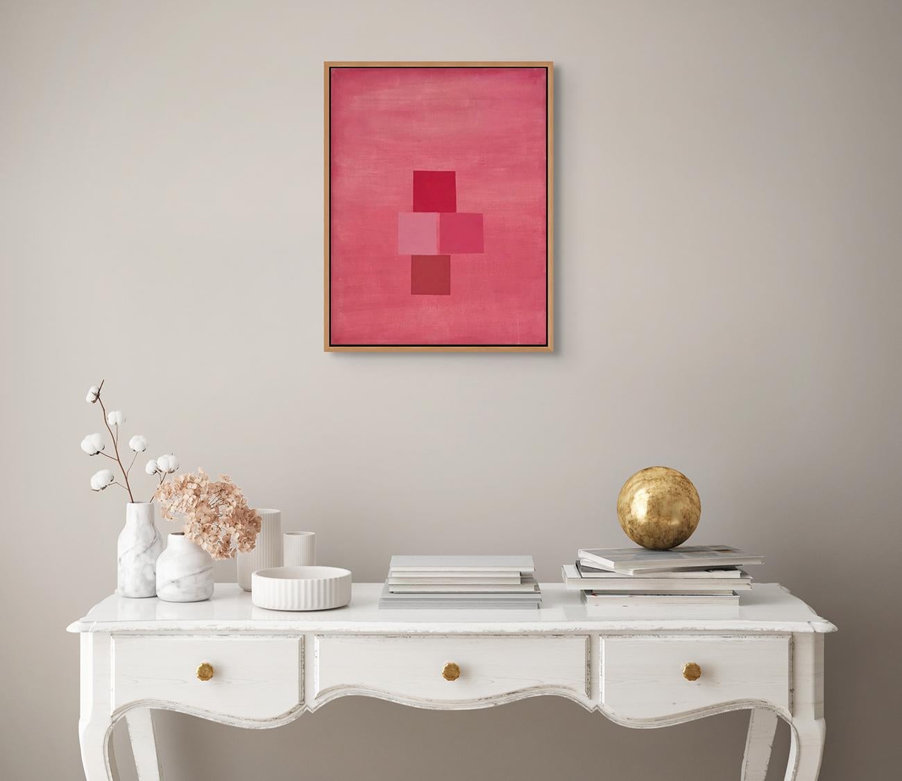 Jean Feinberg - Staggered Rose (Abstract Painting) For Sale at 1stDibs