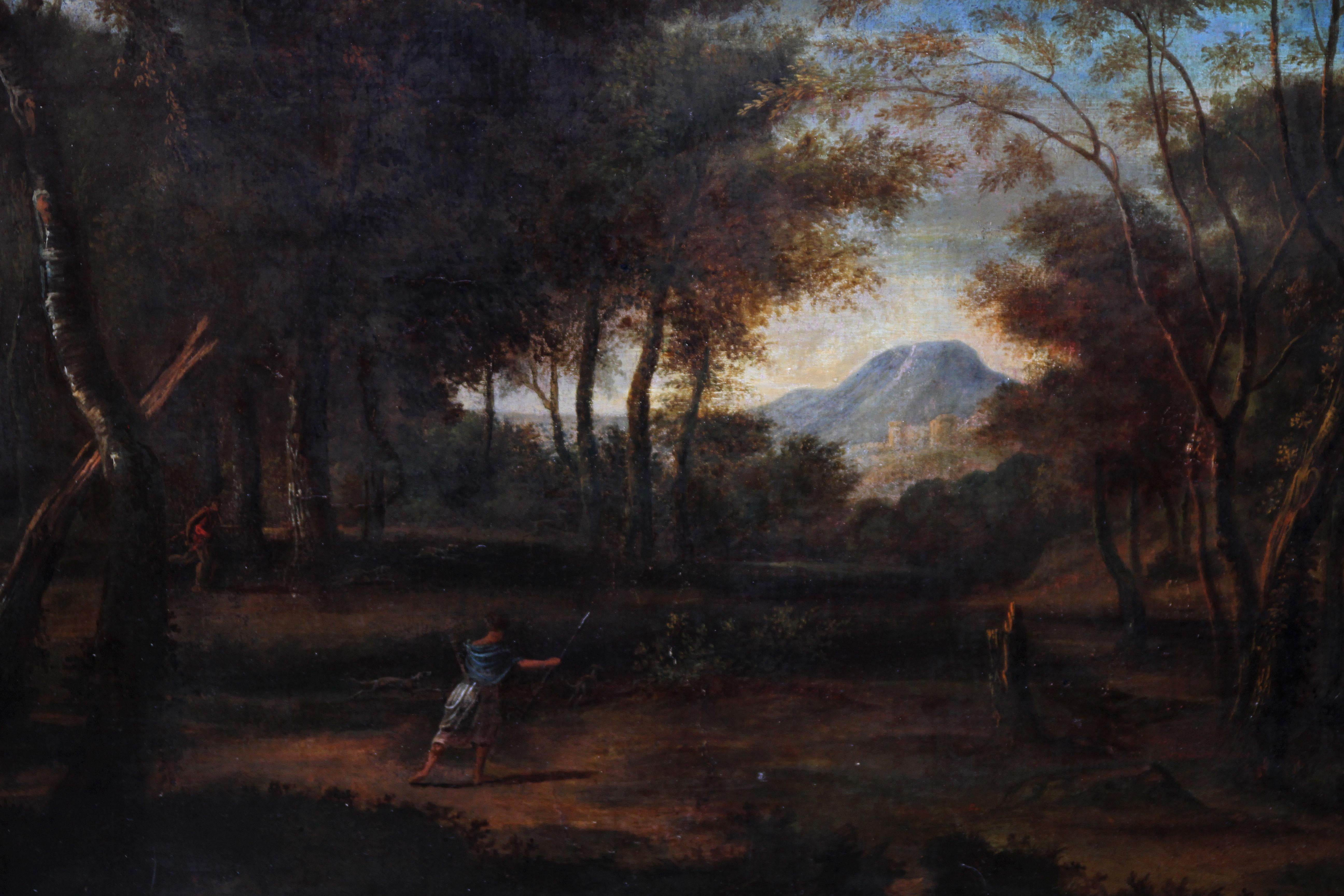 Jean François Millet - Wooded Landscape with Diana Hunting - 17thC Old ...