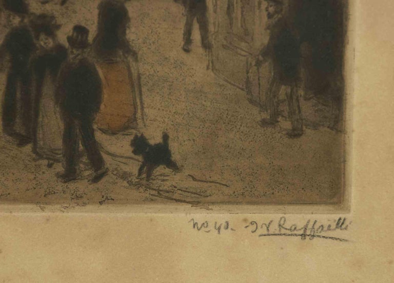 Jean-Francois Raffaelli - Boulevard Des Capucines Paris - Aquatint by J ...