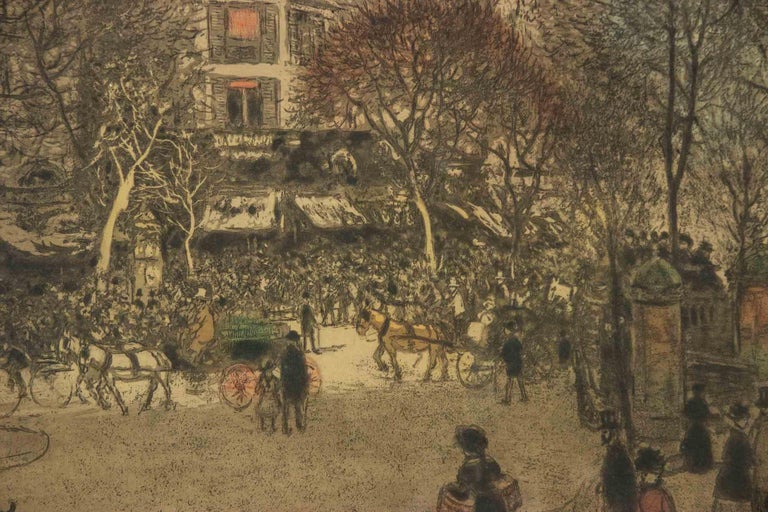 Jean-Francois Raffaelli - Boulevard Des Capucines Paris - Aquatint by J ...