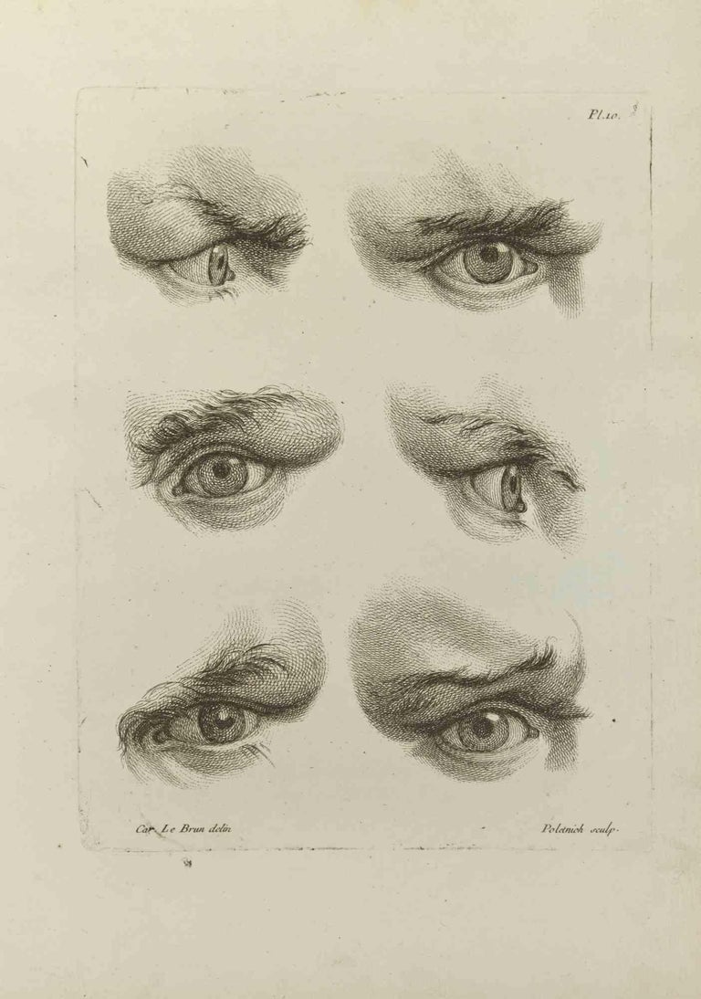 Jean François Poletnich - Eyes - Etching by Jean François Poletnich ...