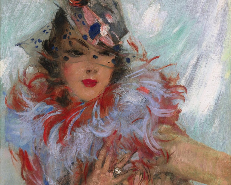 Jean-Gabriel Domergue, 1889-1962 - Beauty in a Boa by Jean-Gabriel ...