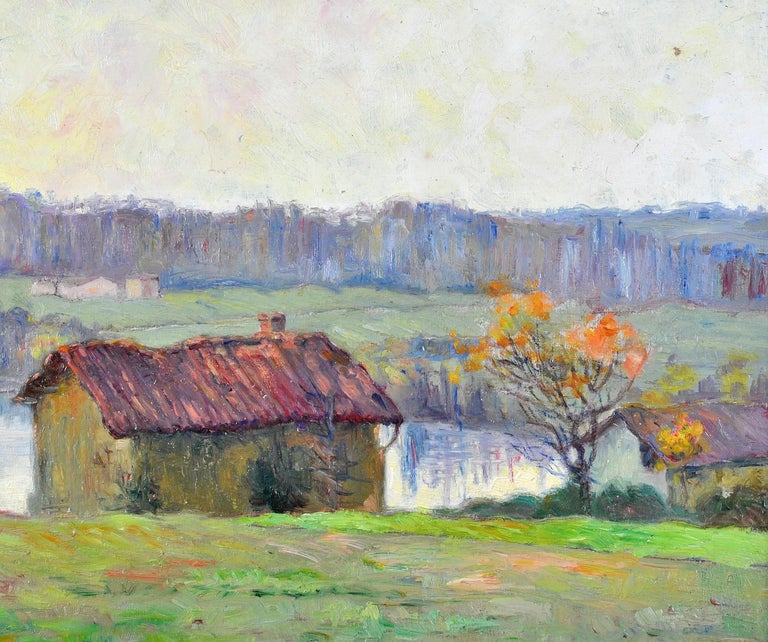 Jean Galland - House on the Lake - French Impressionist South of France ...