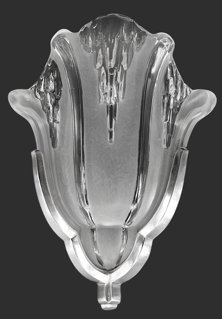 Jean Gauthier Art Deco French Pair of Corner Wall Sconces, 1930s For ...