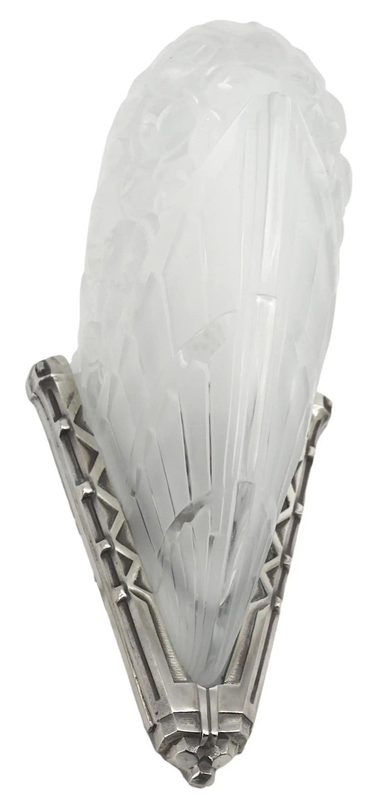 Jean Gauthier French Art Deco Wall Sconces, 1920s For Sale at 1stDibs