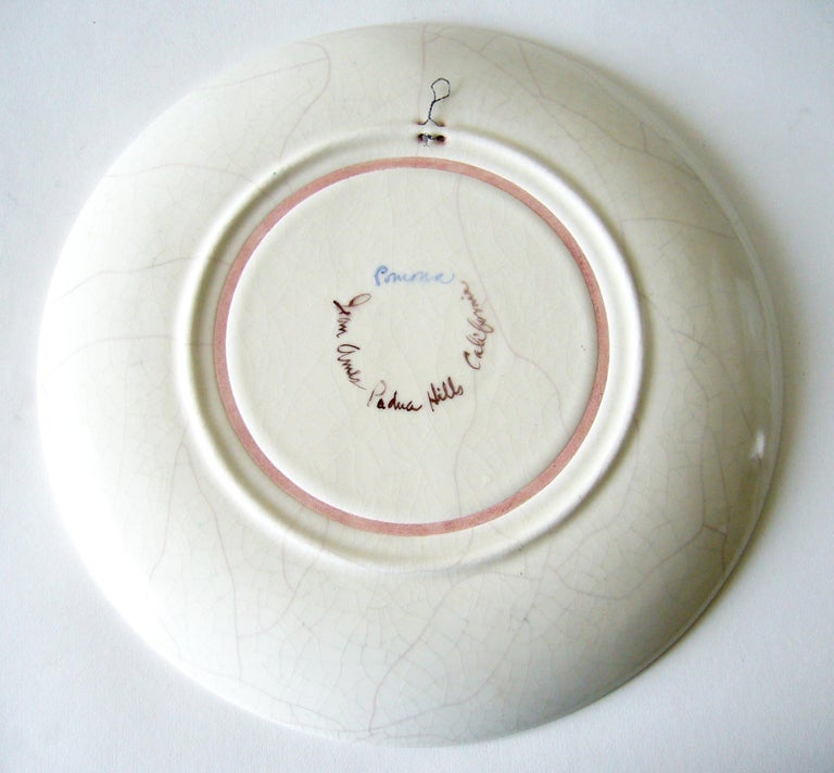 Jean Goodwin Ames Pomona Scripps College Decorative Charger Plate For ...