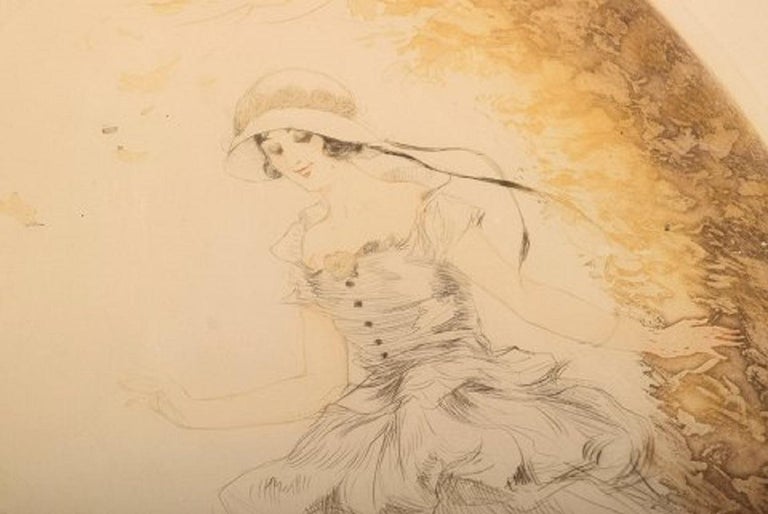 Jean Hardy 'b. 1880', France, Lithography on Paper, Young Woman, 1930's ...