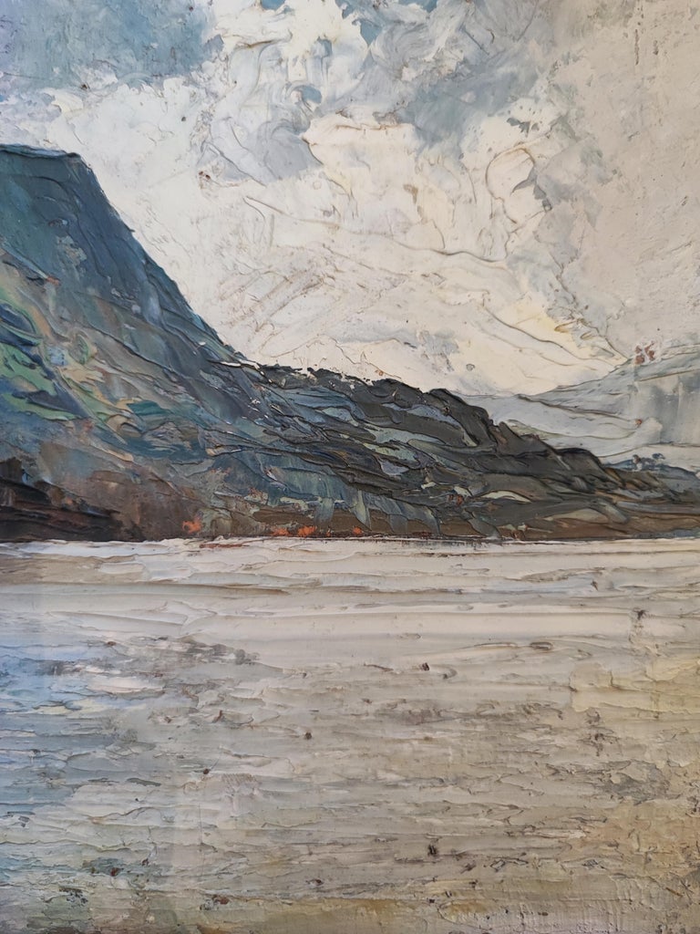 Jean Heitmann - Lake and mountain landscape For Sale at 1stDibs