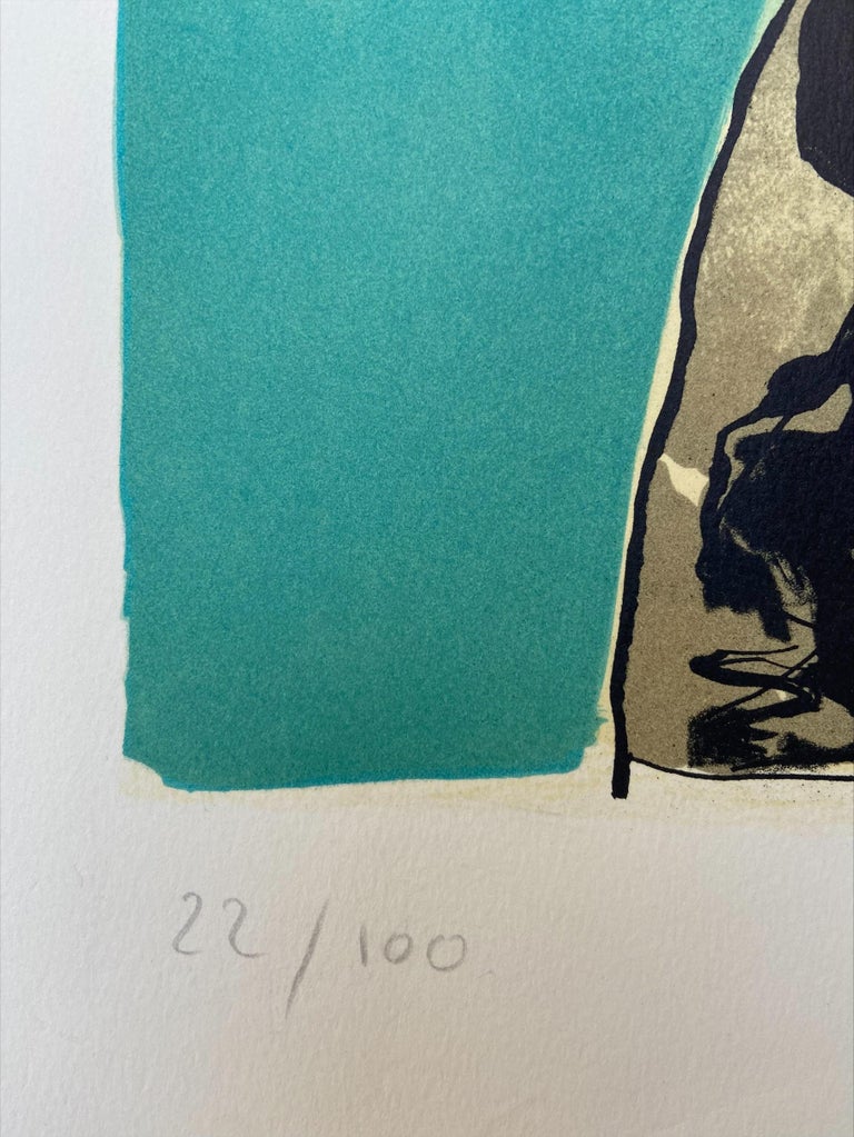 Jean Hélion - Jean Hélion - femme au chapeau Lithographie For Sale at ...