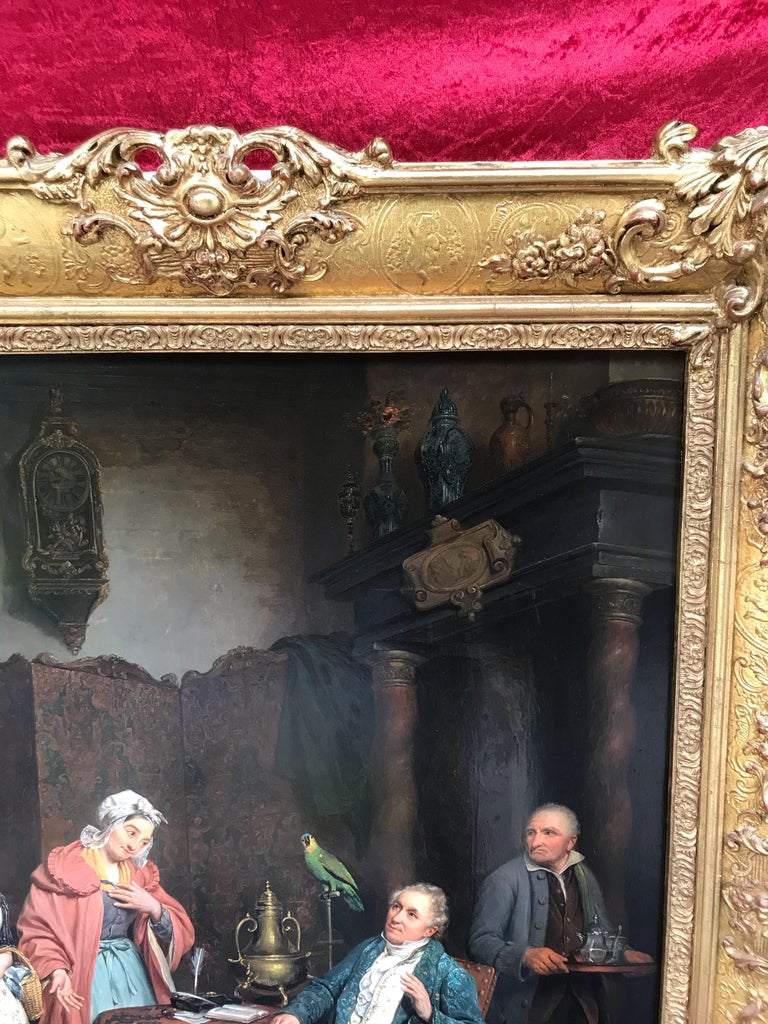 JEAN HENRI DE COENE - The Employment, Genre Scene For Sale at 1stDibs